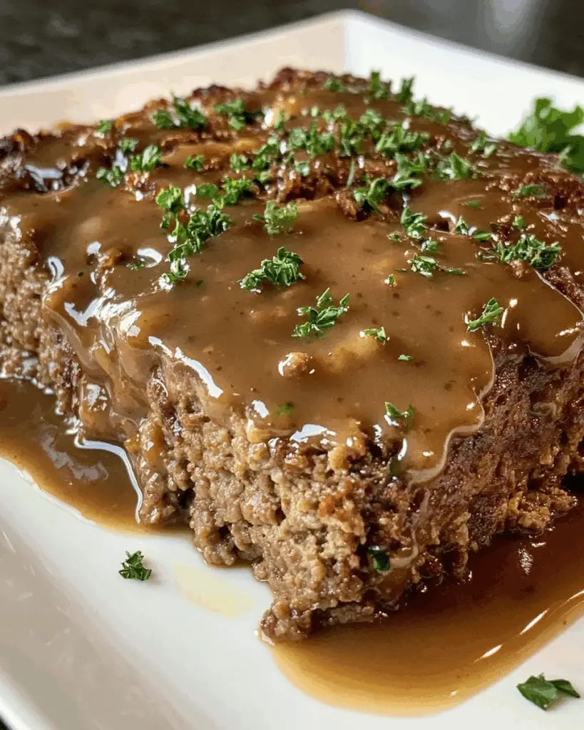 Meatloaf with Brown Gravy