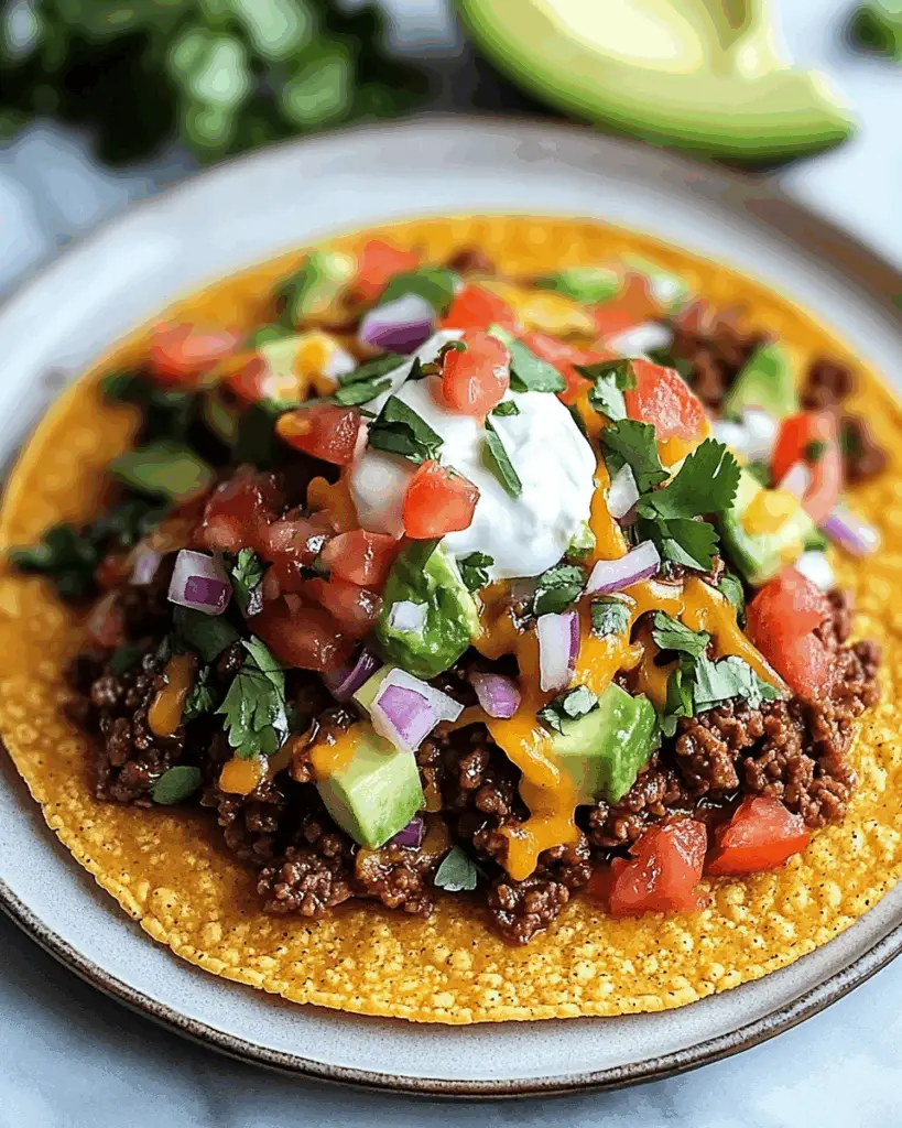 Ground Beef Tostadas