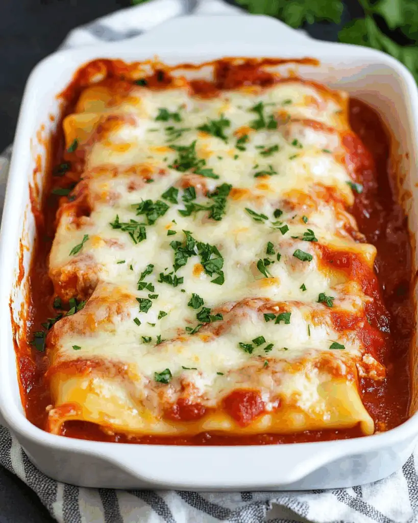Baked Cheese Manicotti