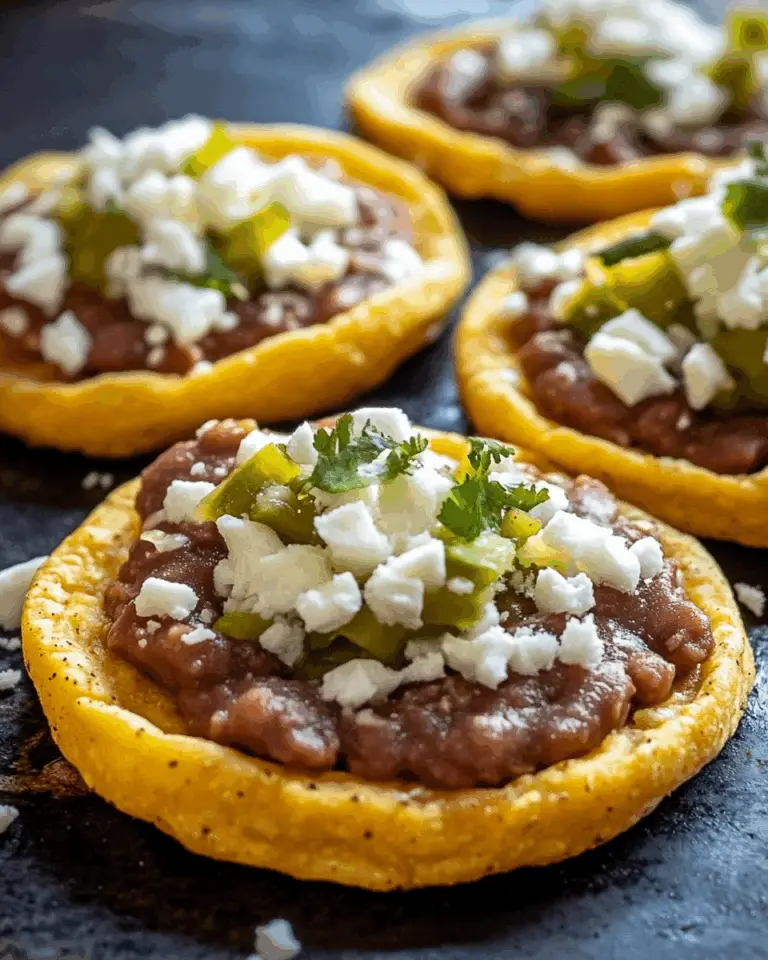 Sopes with Refried Beans and Cheese