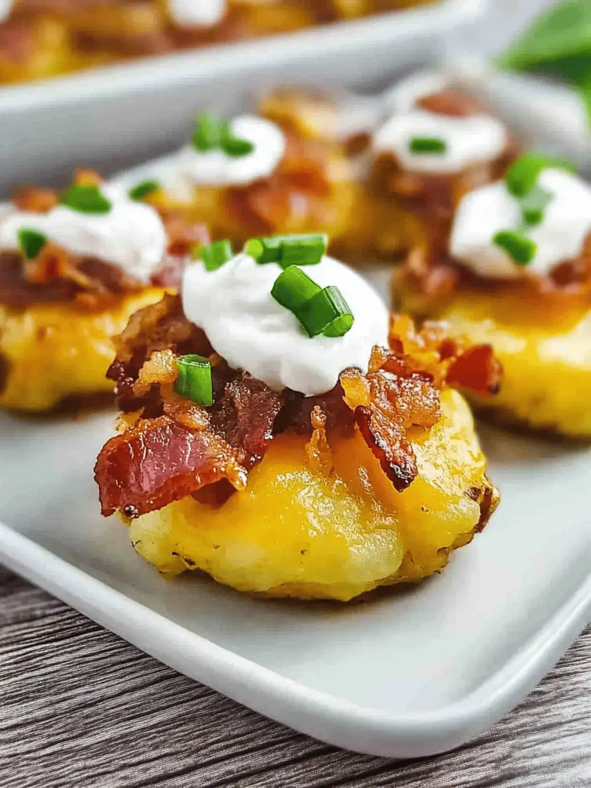 Irresistible Cheesy Bacon Loaded Smashed Potatoes Recipe