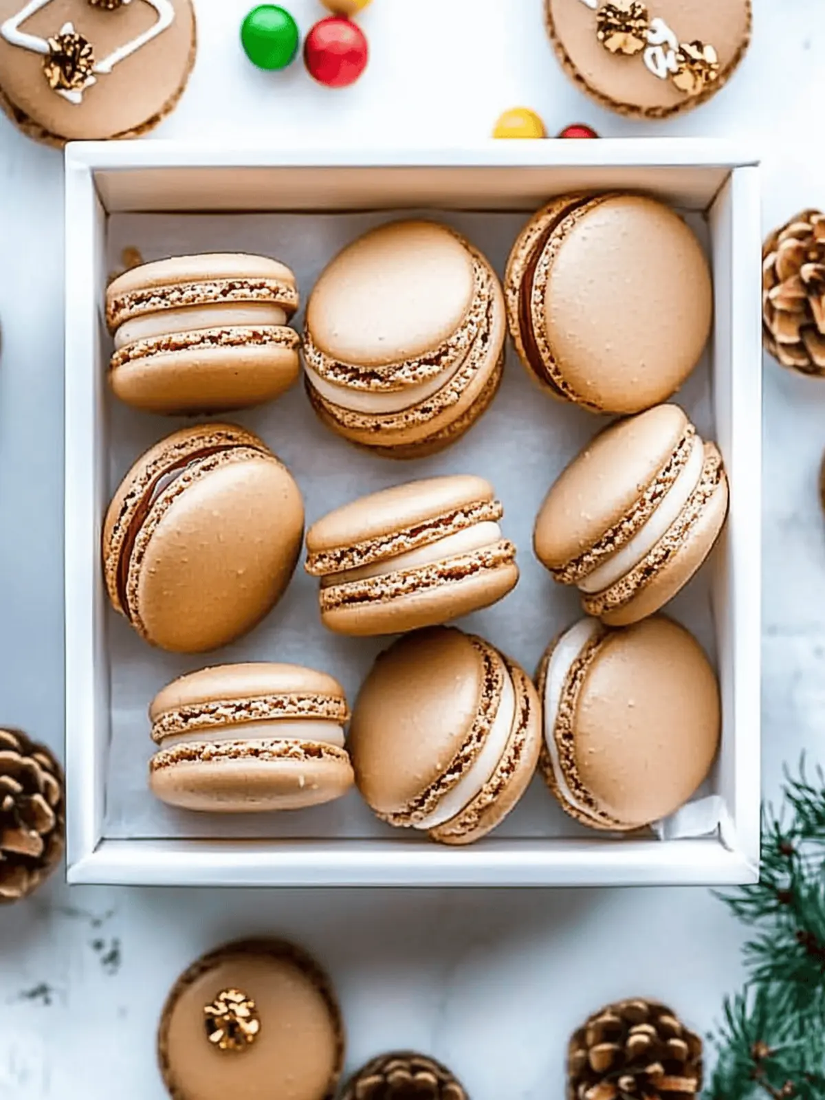 Irresistible Gingerbread Macarons with Creamy Buttercream