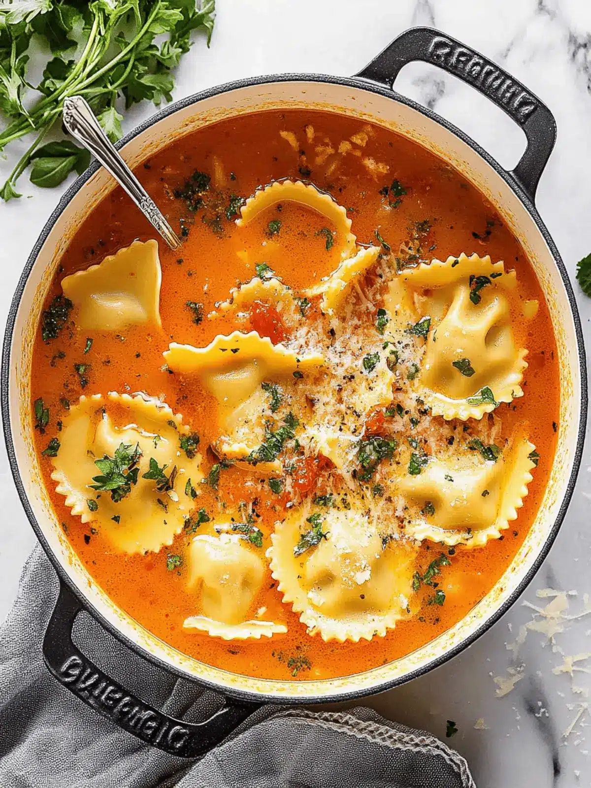 Ultimate One Pot Ravioli Soup: Delicious Comfort in a Bowl