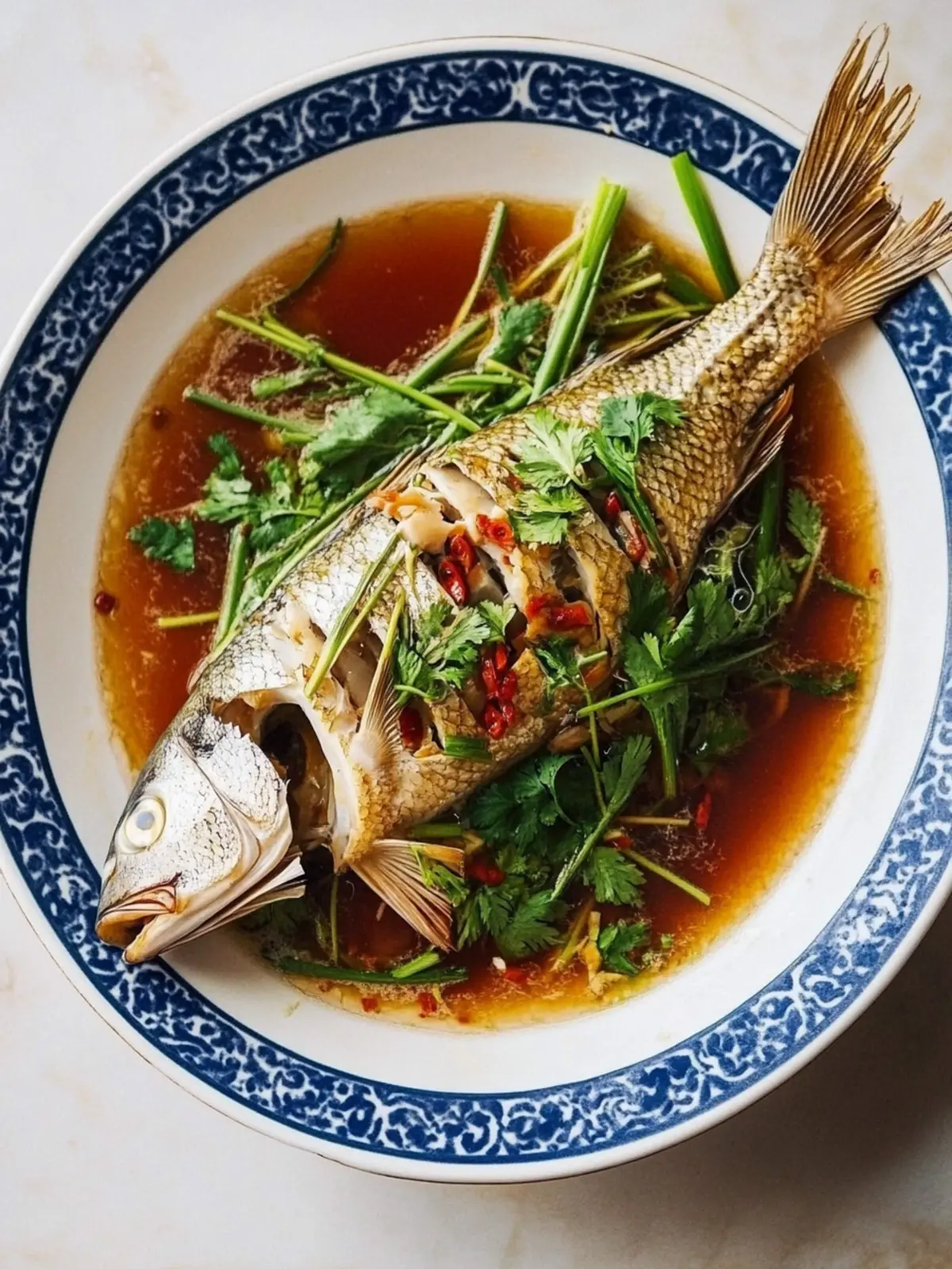 Irresistible Steamed Whole Fish, Chinese Style: A Delicious Delight
